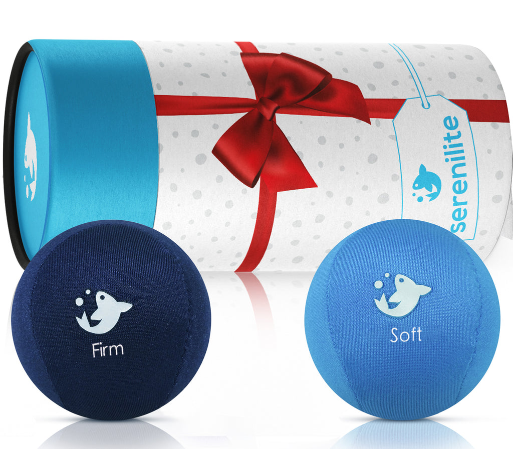 Serenilite 2X Hand Therapy Exercise Stress Ball Bundle - Dual Color